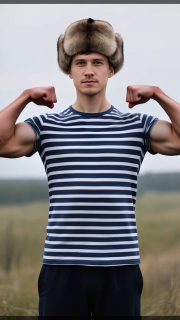 Советский моряк в ушанке: сила и стойкость.