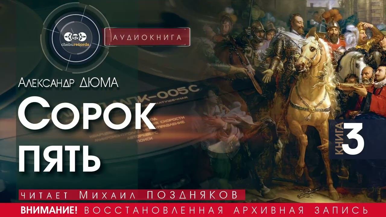 Сорок пять - часть 3 - Александр ДЮМА (читает Михаил ПОЗДНЯКОВ) | аудиокниги слушать бесплатно