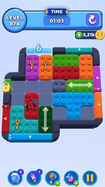 Color Block Jam 874 Уровень