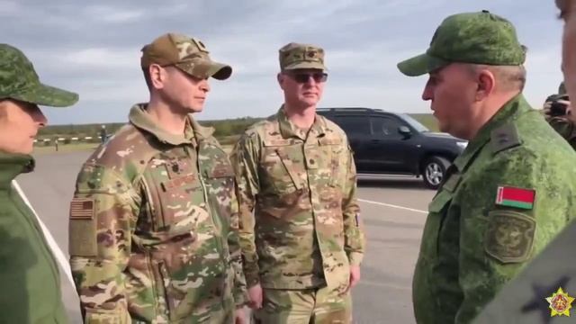 МО Беларуси опубликовало кадры с офицерами ВВС США, которые присутствовали на учениях «Запад-2025»