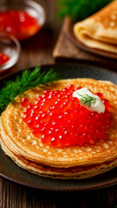 Тонкие блины на молоке, с дырочками