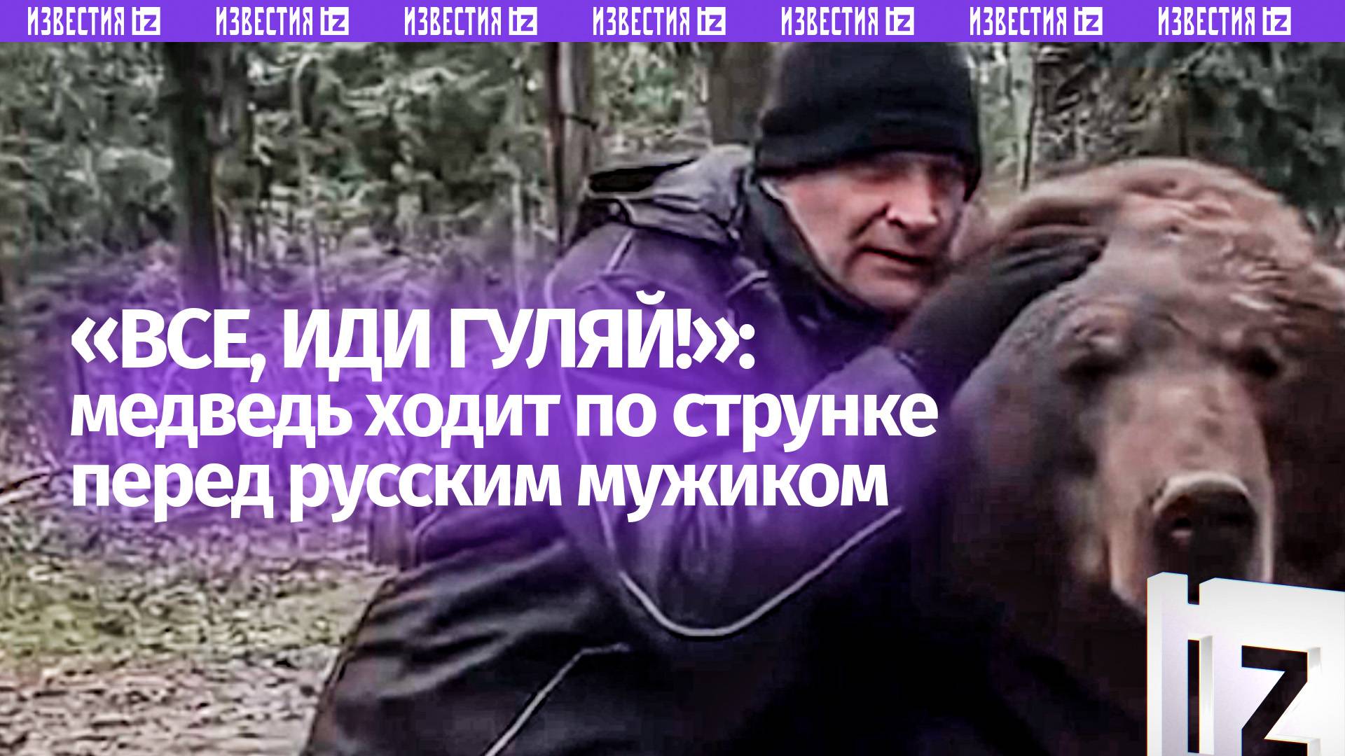 Как приручить медведя: русский мужик показал, отчего иностранцы перестают дышать