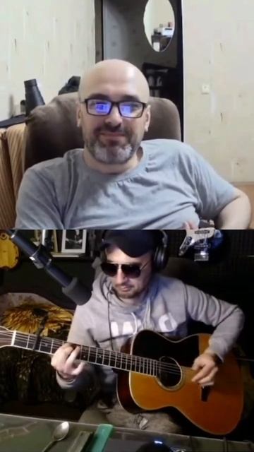 Гитарист удивляет в чат-рулетке!! #дядяалик #гитара #фингерстайл #acdc #shorts