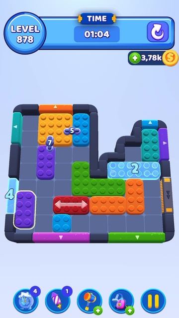 Color Block Jam 878 Уровень