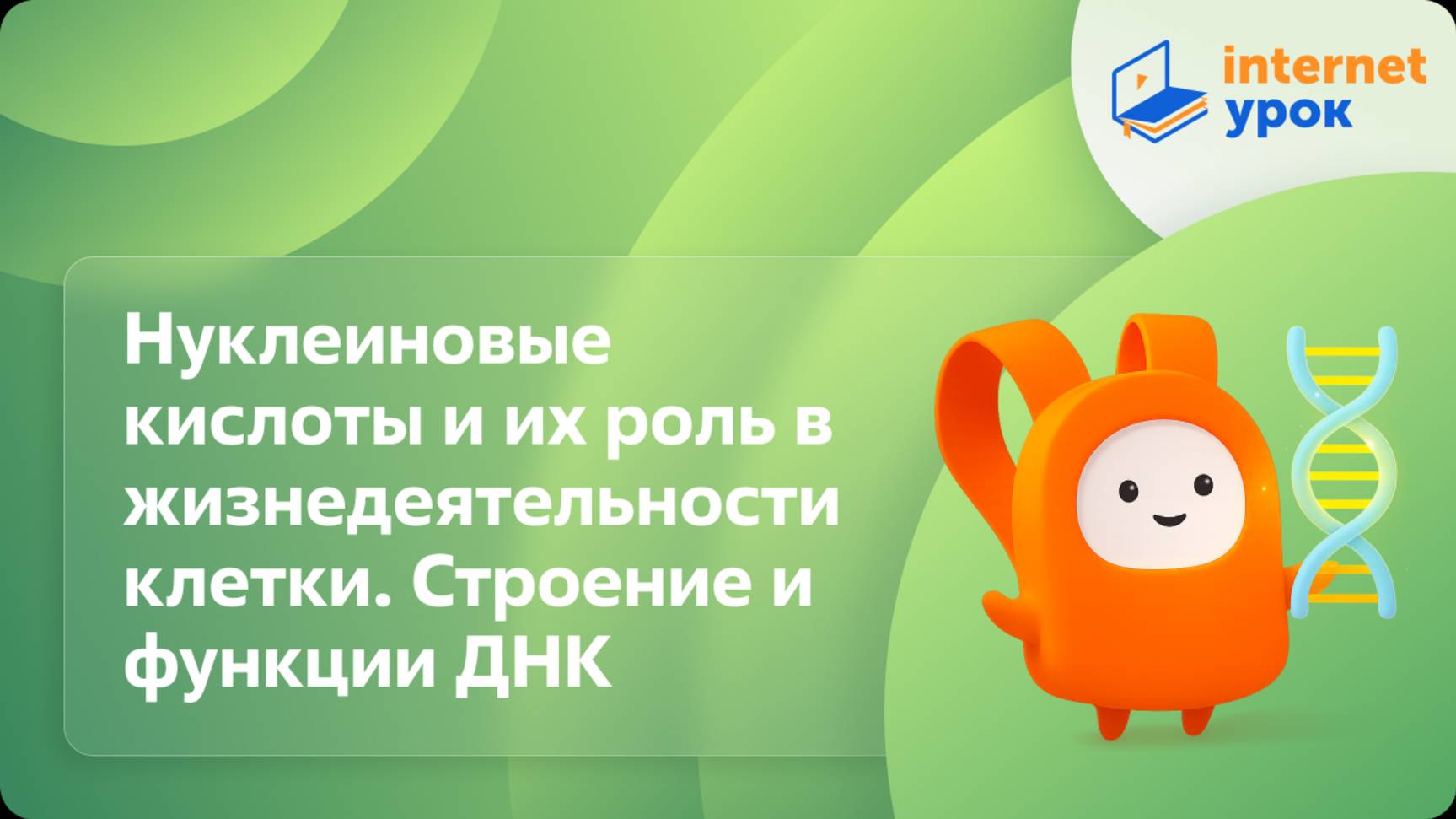 Нуклеиновые кислоты и их роль в жизнедеятельности клетки. Строение и функции ДНК. Видеоурок