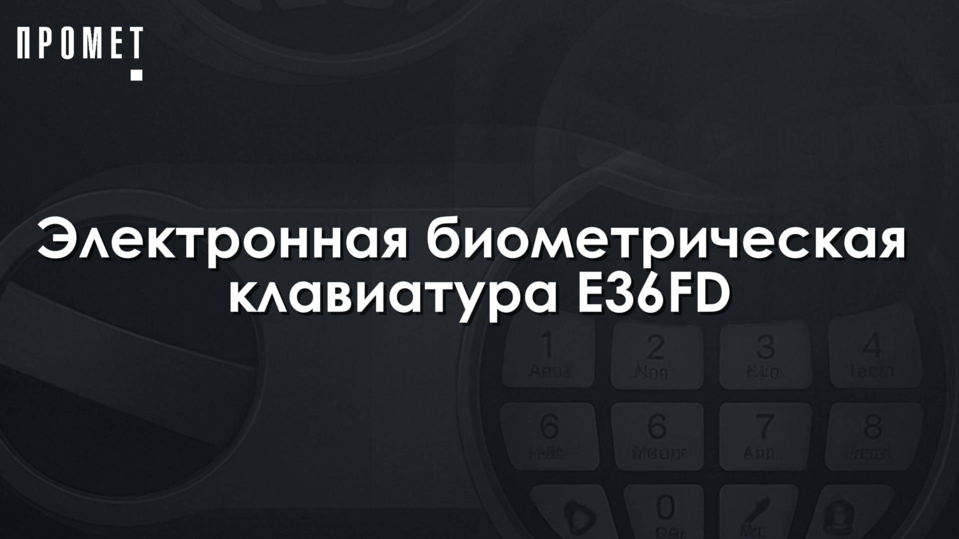 Электронная биометрическая клавиатура Е36FD