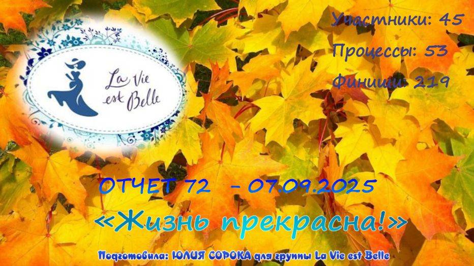 #792 Ежемесячный показ проекта "Жизнь прекрасна!" - август 2025