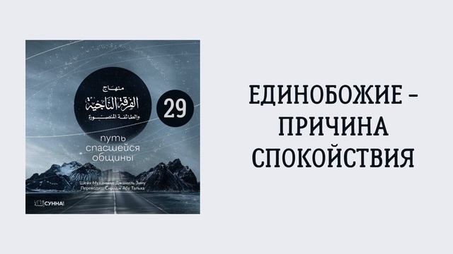 29. Единобожие - причина спокойствия. Путь спасшейся общины. Сирадж Абу Тальха