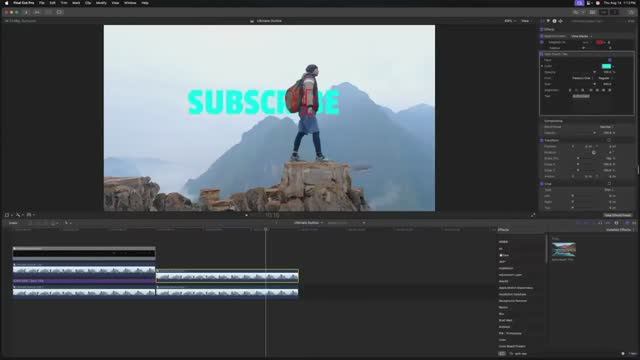 Перевод (Dylan Bates) Simple Text Behind Object with Outline in Front - Эффект заголовка