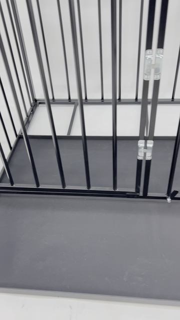 Клетка для собак wikiLAB v1 однодверная чёрная 110х65х70 см