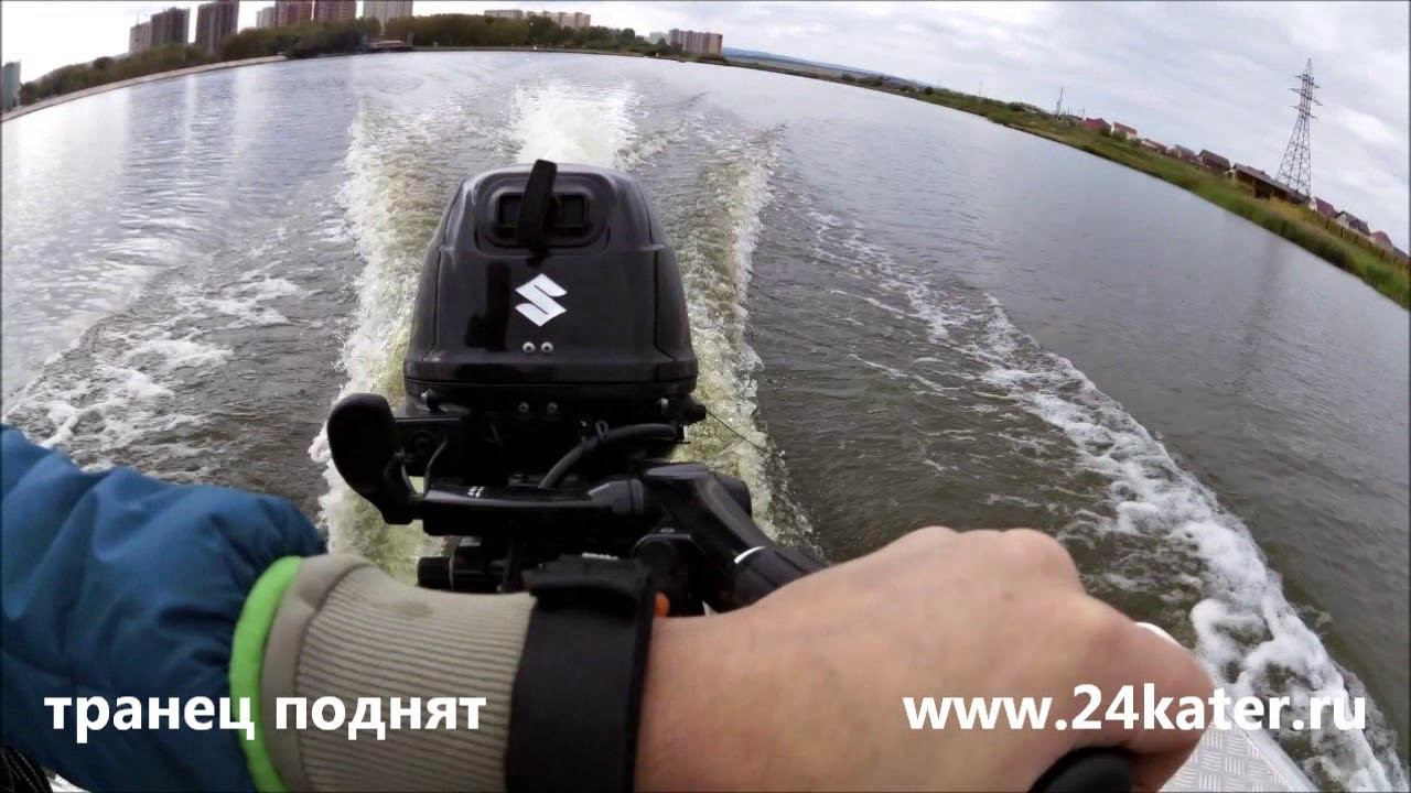 РусБОТ 52 JON JET Pro с ГЛУБОКИМ ТОННЕЛЕМ тест с SUZUKI DF20AS JET и SUZUKI DF20AS