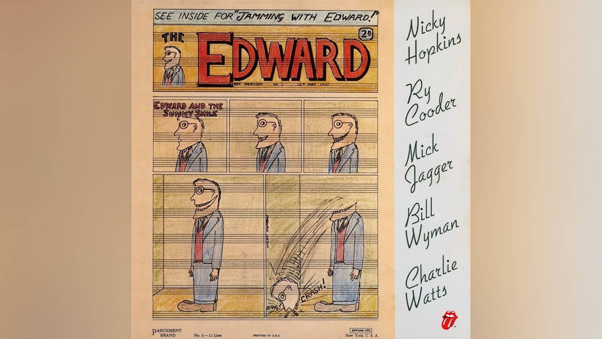 Mick Jagger, Charlie Watts, Bill Wyman, Nicky Hopkins and Ry Cooder_Jamming with Edward! (1972 год)