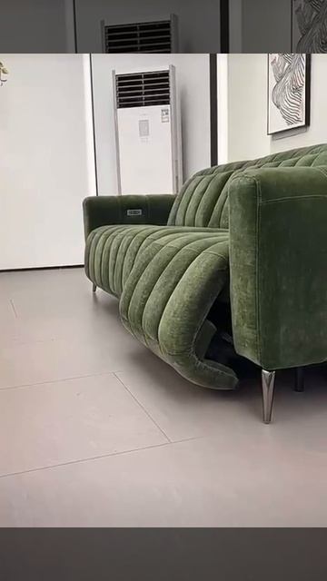 Диван со встроенным Электрическим подголовником и реклайнером