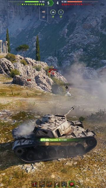 Энергичный! • T110E5 - 5 Фрагов 12.9K Урона #wot #T110E5 #миртанков #wotbestmoments