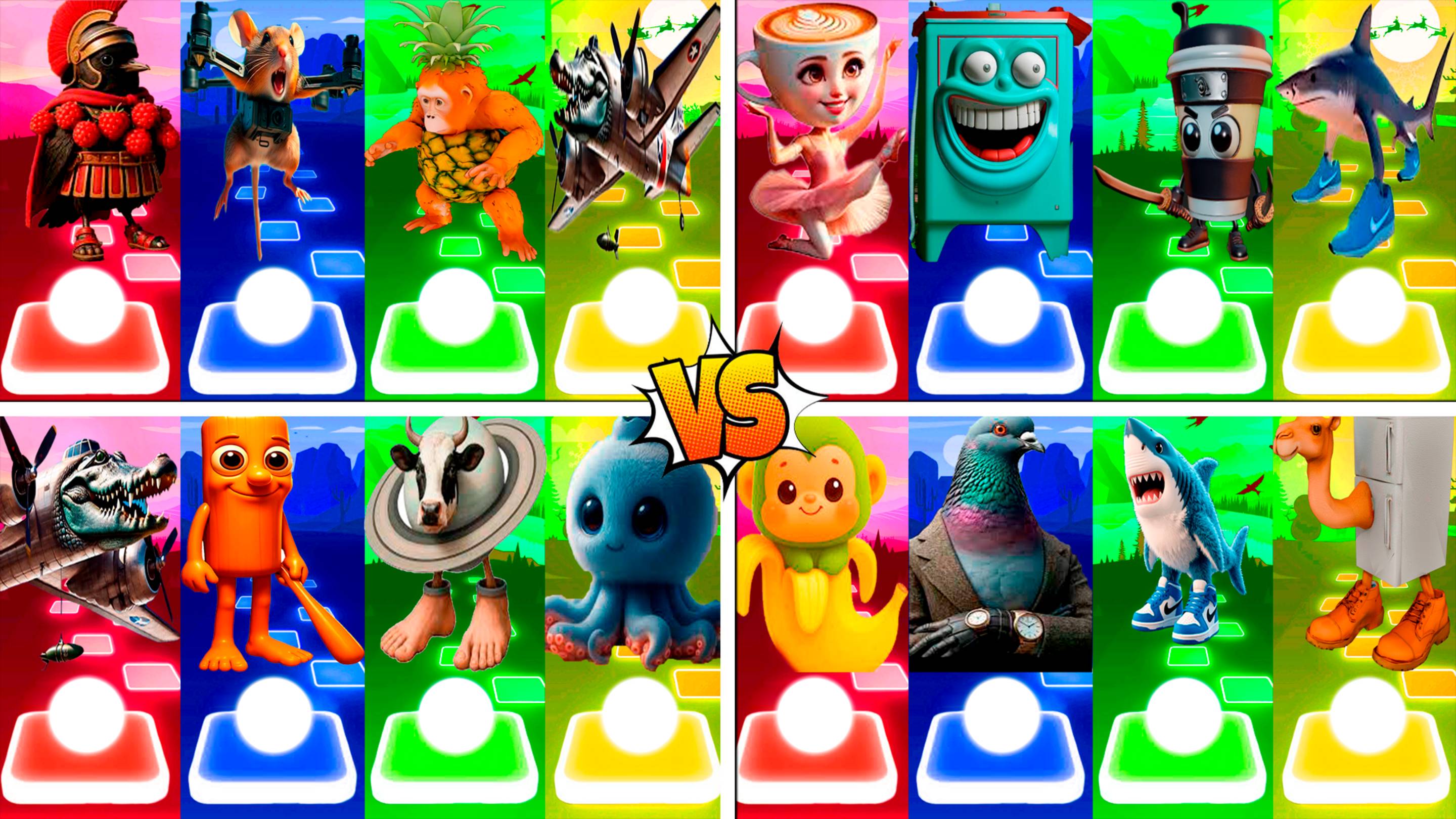 МЕГАМИКС БРИ БРИ БИКУС ДИКУС 🆚 МАУСИНИ КВОДРОКОПТИНИ 🆚 ДРУГИЕ БРЕЙНРОТ МЕМЫ | Tiles Hop №201-204