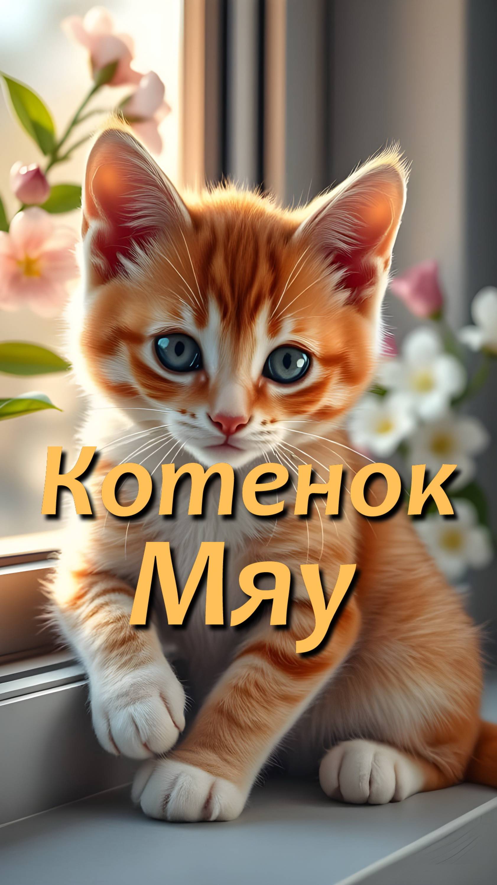 Котенок МЯУ убежал из дома.😱🐱