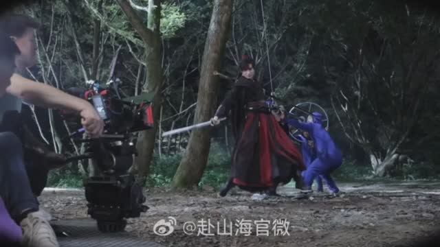 Закадровые съемки дорамы "Путешествие за горы и моря". Спасение госпожи У