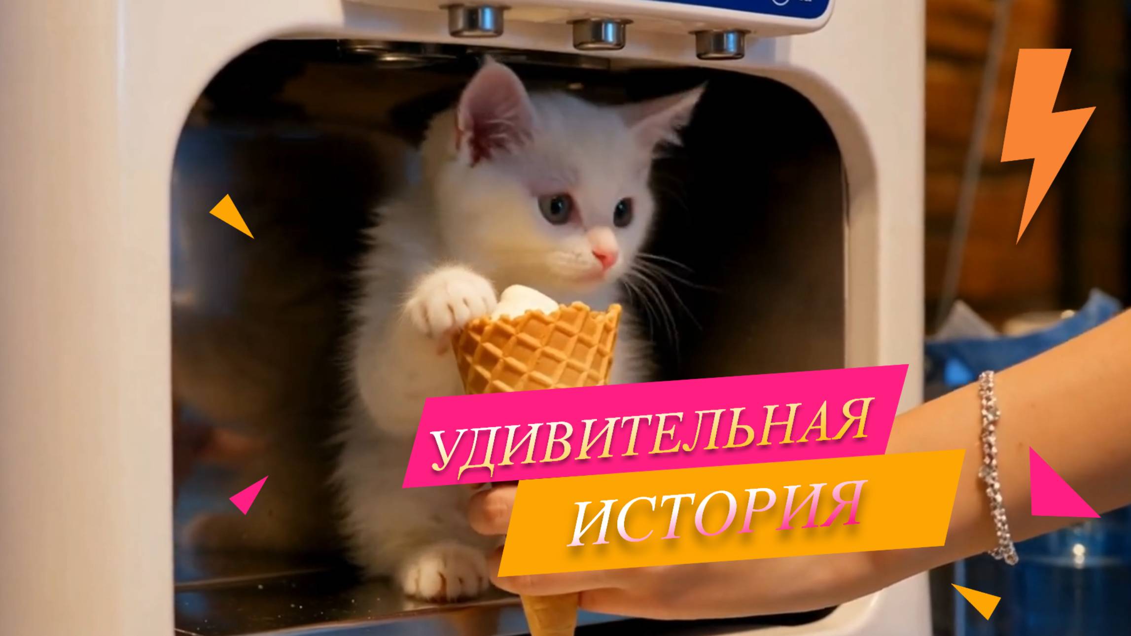 🍦 Котёнок украл мороженое!
