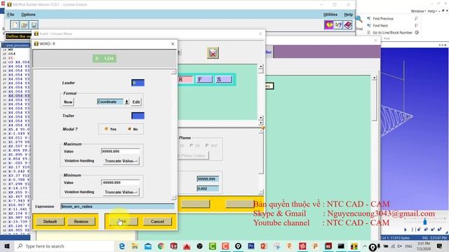 Edit post processor  #NXPostbuilder