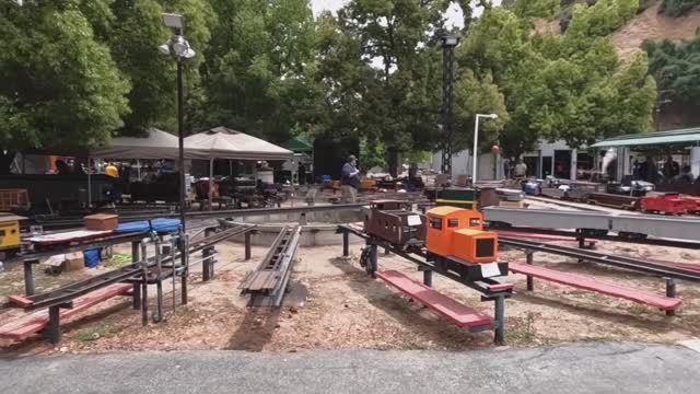 16 Minutes of Trains at Los Angeles Live Steamers 2024 Spring Meet