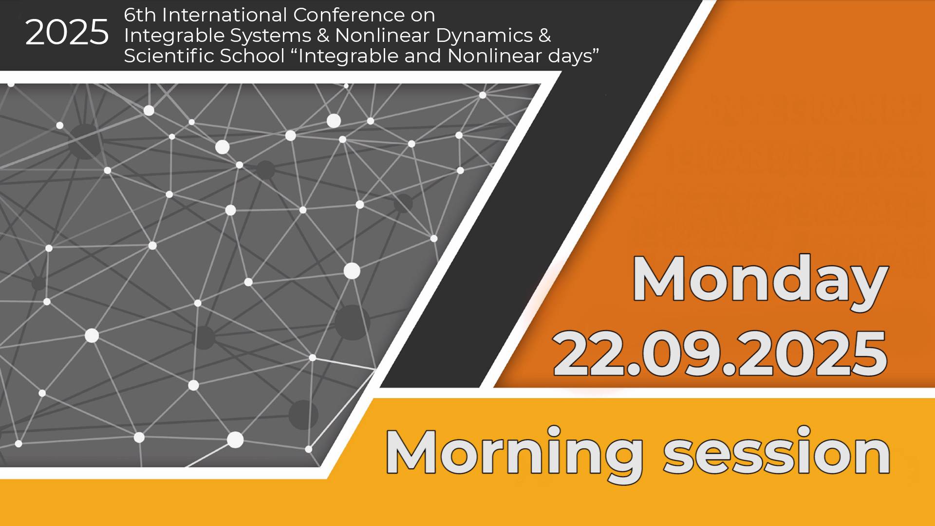 ISND – 2025 – Monday, 22.09.2025 – Morning session
