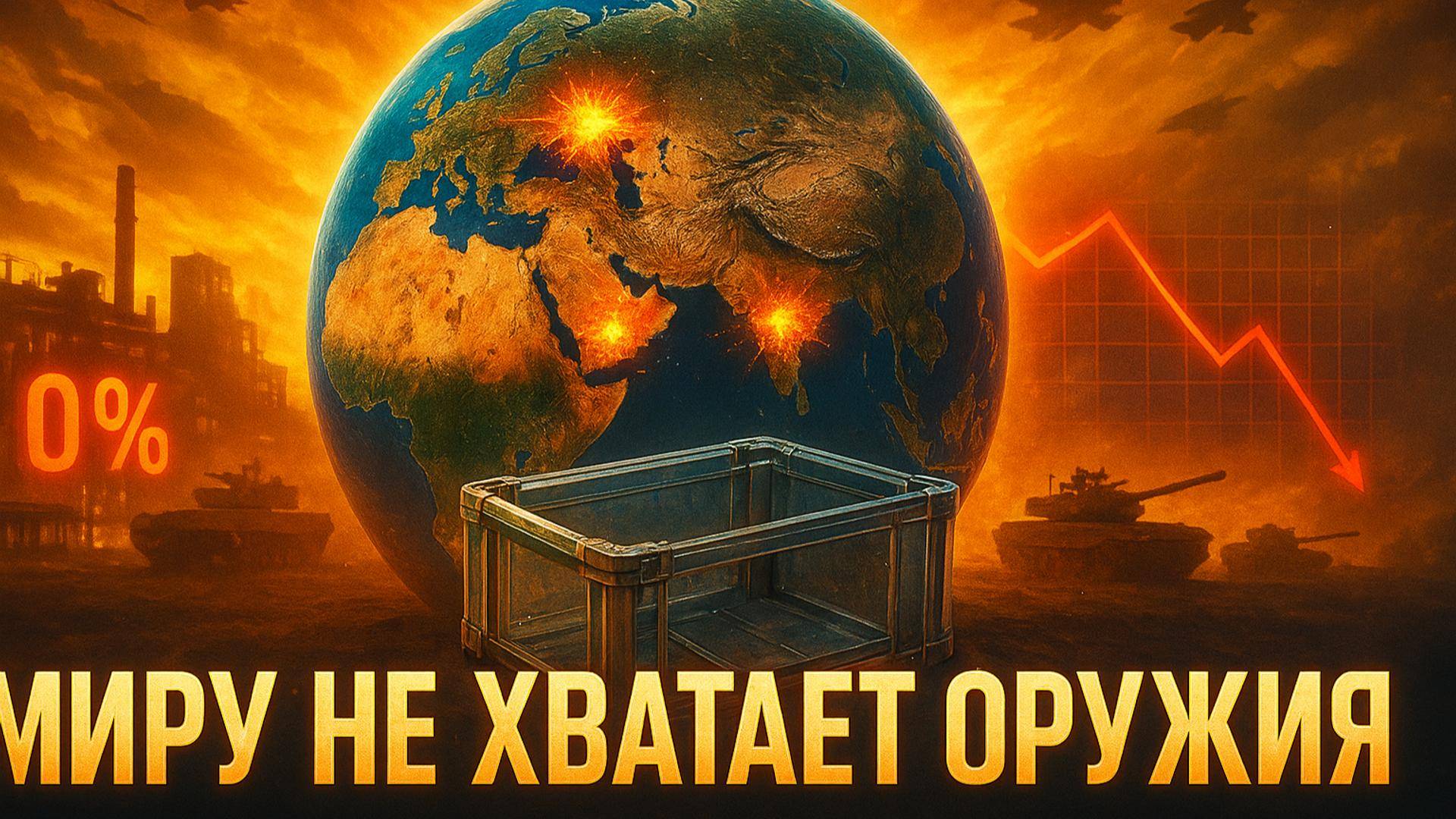 🌍 Мир на грани: почему мировых конфликтов стало так много, что на всех не хватает оружия