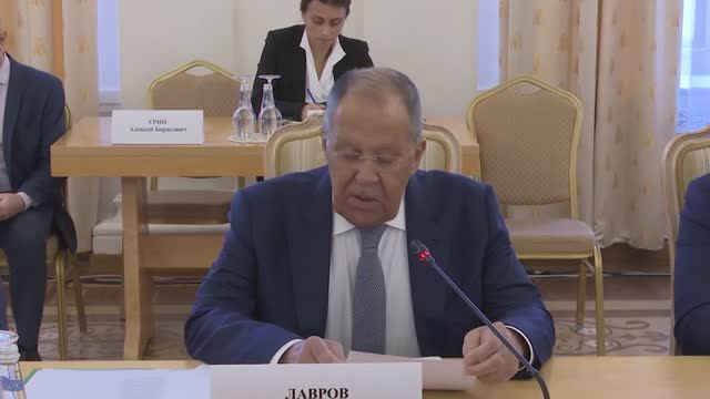 С.Лавров на заседании Делового совета при Министре иностранных дел, Москва, 19 сентября 2025 года