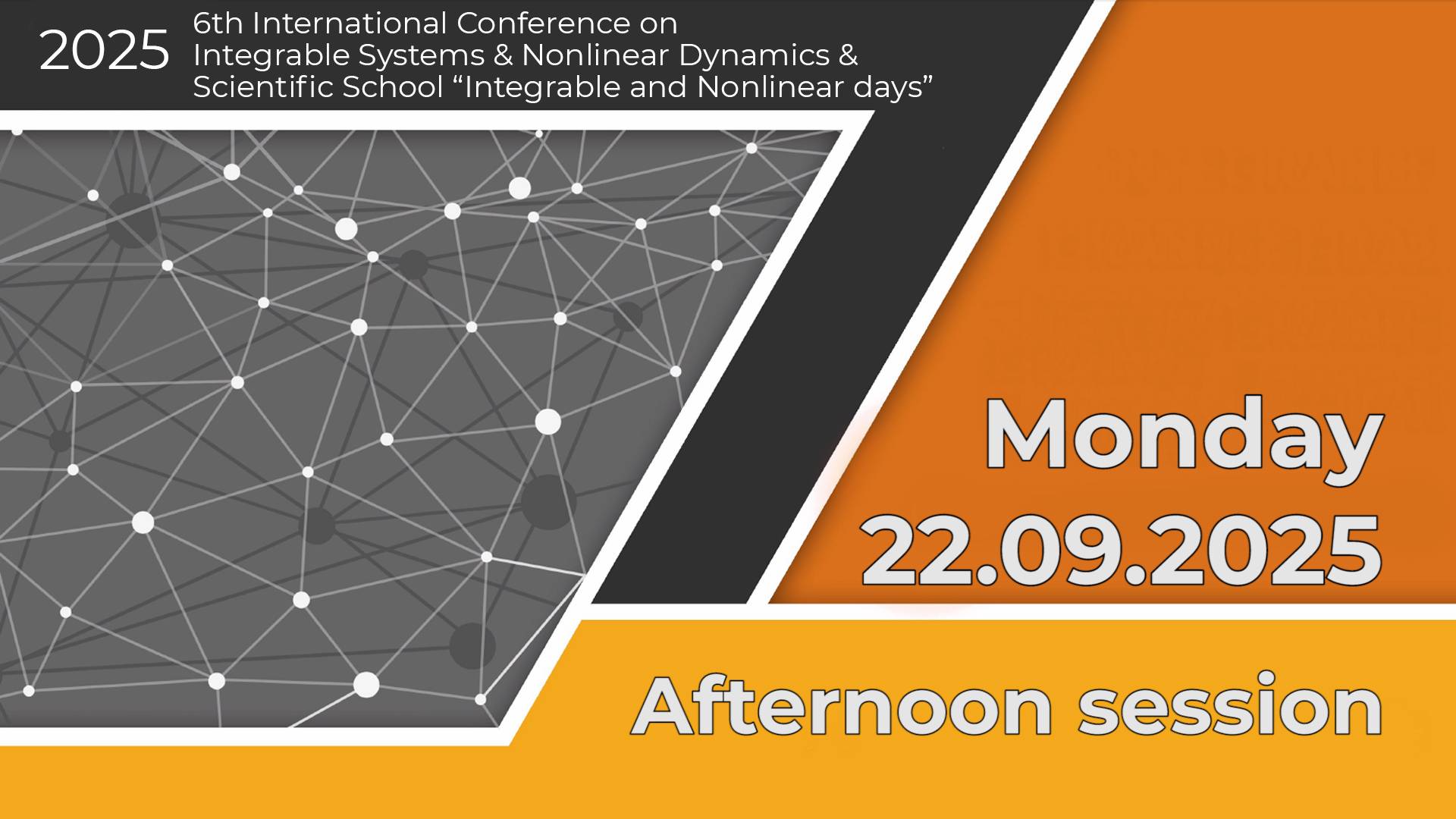 ISND – 2025 – Monday, 22.09.2025 – Afternoon session