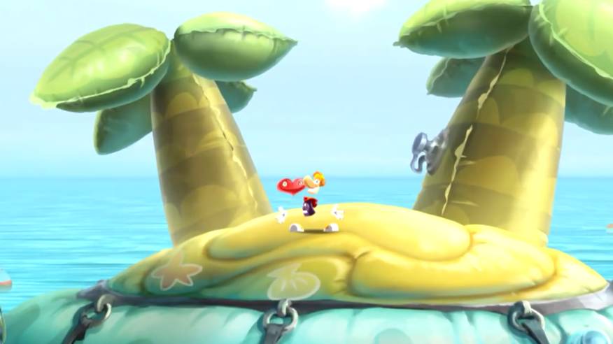 Видео как мультик Rayman Legends, прохождение 4 главы 20 000 люмов под водой