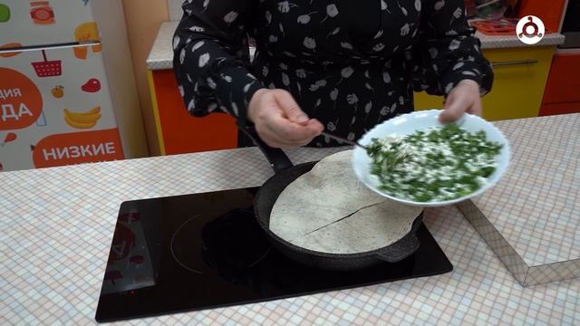 Утреннее меню. Готовим "Конвертики из тортильи с творогом"