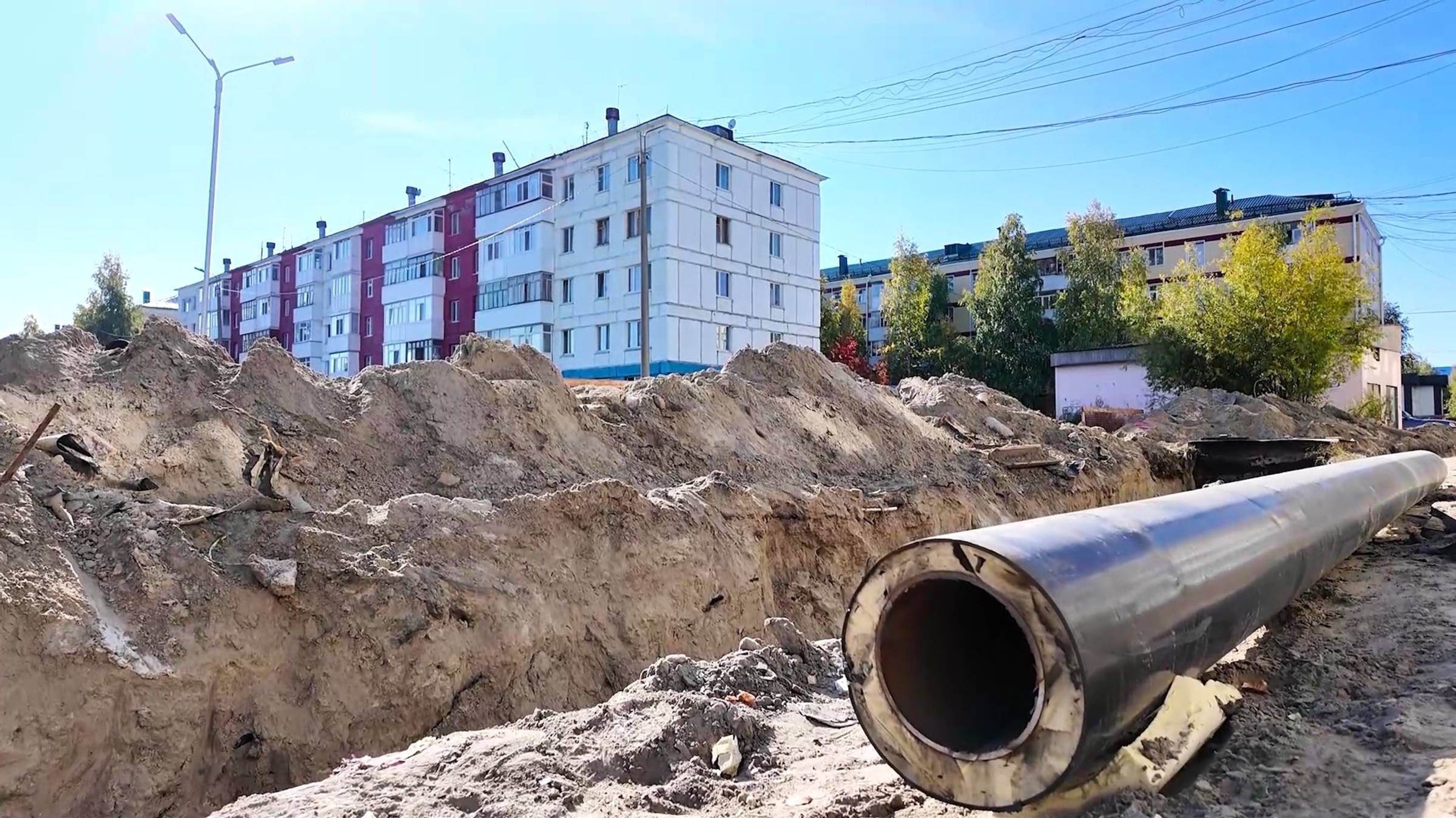 В Пыть-Яхе меняют сети теплоснабжения