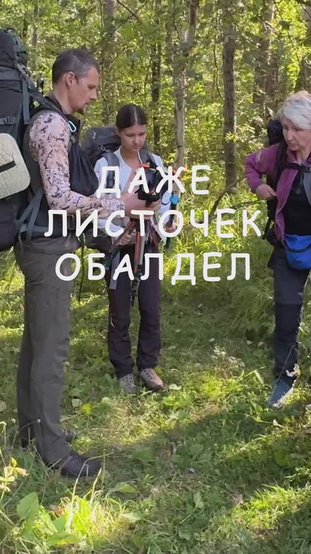 Даже листочек обалдел...