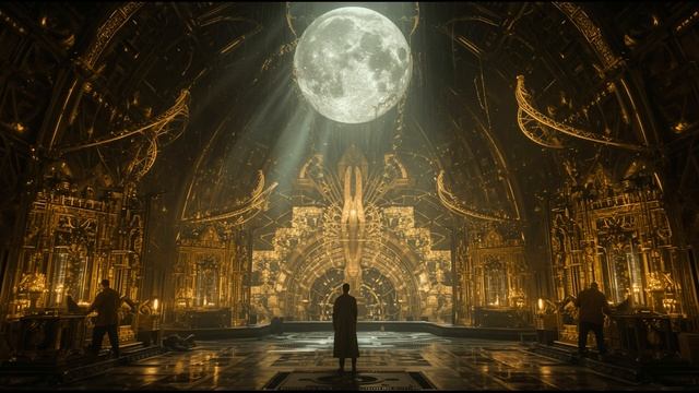 Pulse Symphony Moon 🔊 2-Hour Sacred Machinery Ambience ｜ AI Core Sonification ｜ Cyber-Monks