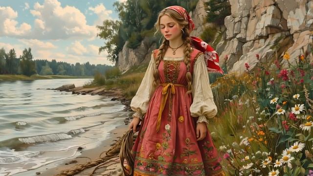 Девичьи страдания: Я обрежу косу... Версия 2. Музыкальный клип на стихи Андрея Субботина