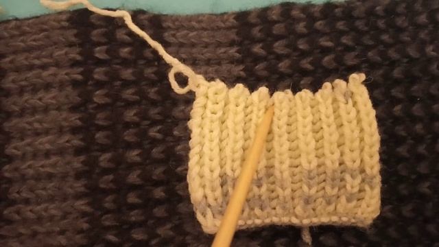 Мужской шарф английской резинкой .Обзор.