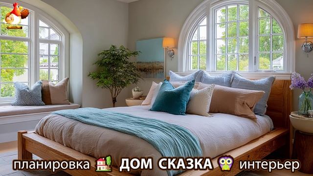 Сказочный дом мечты – 3D идея для вдохновения с планировкой и интерьером 🏡🏚️🏠 вариант (376)