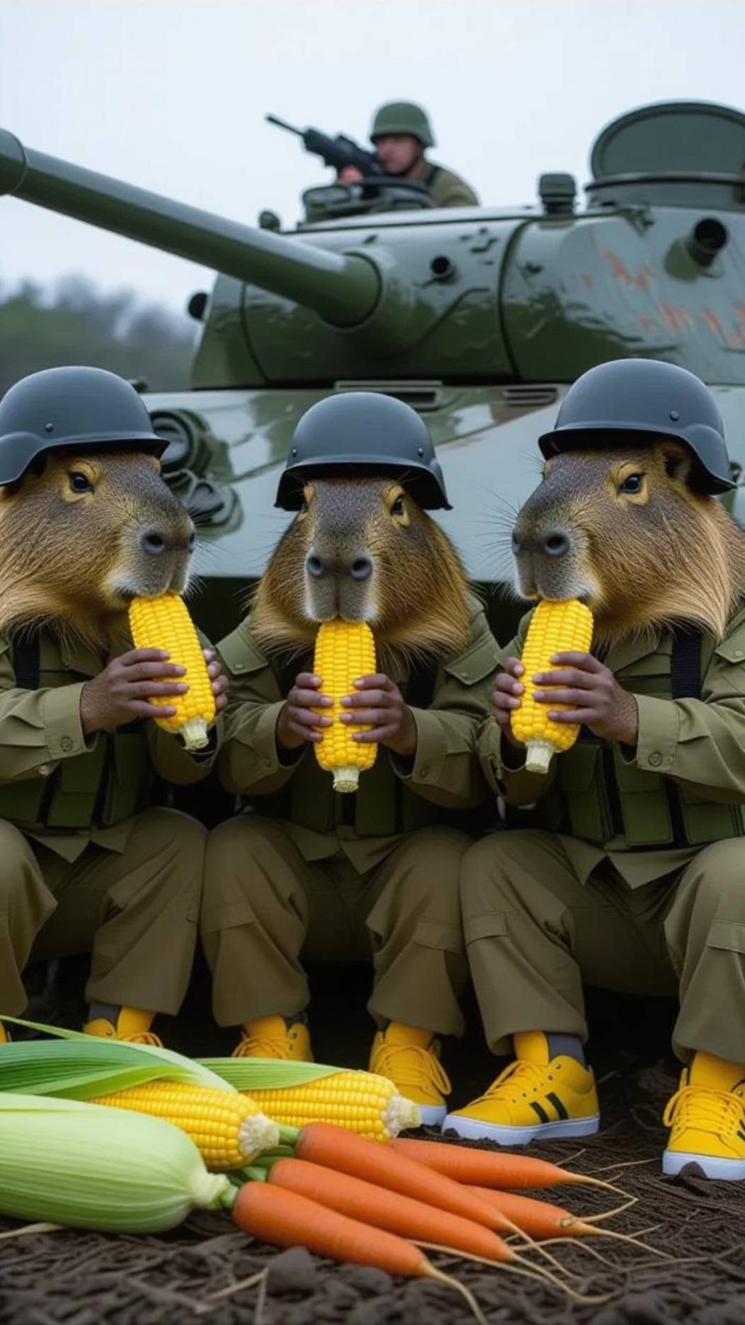 Капибары в армии