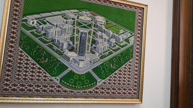 Национальный музей Туркменистана в Ашхабаде, зал о независимости страны и Ставропольском крае