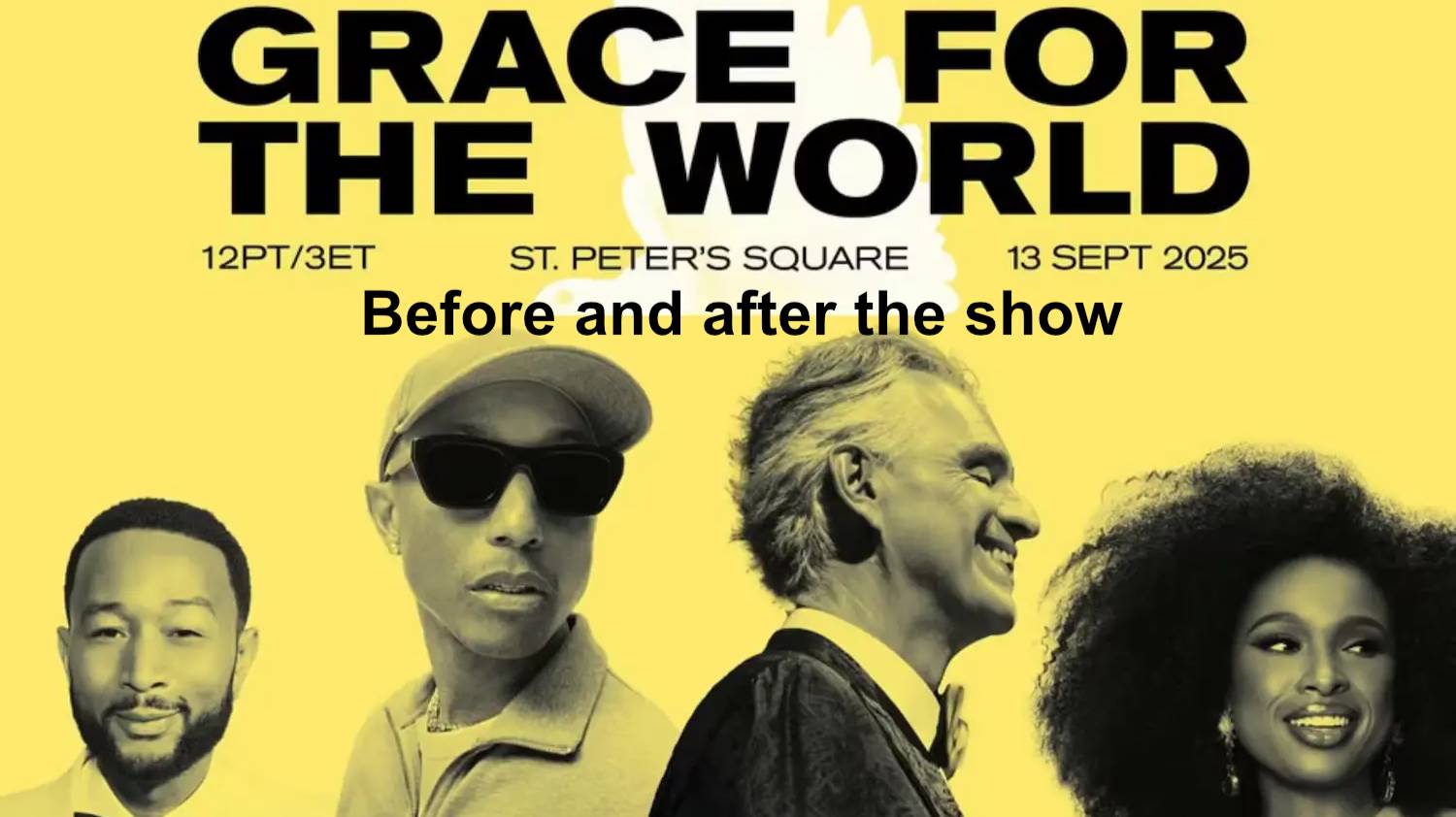 Grace for the World - Live in Vatican - before and after the show