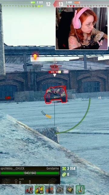 СПИЧКА НА ЖАНДАРМЕ ЗАТАЩИЛА В ЧАКЕ, 6.600 УРОНА #shorts #спичка #spichka #wot #миртанков