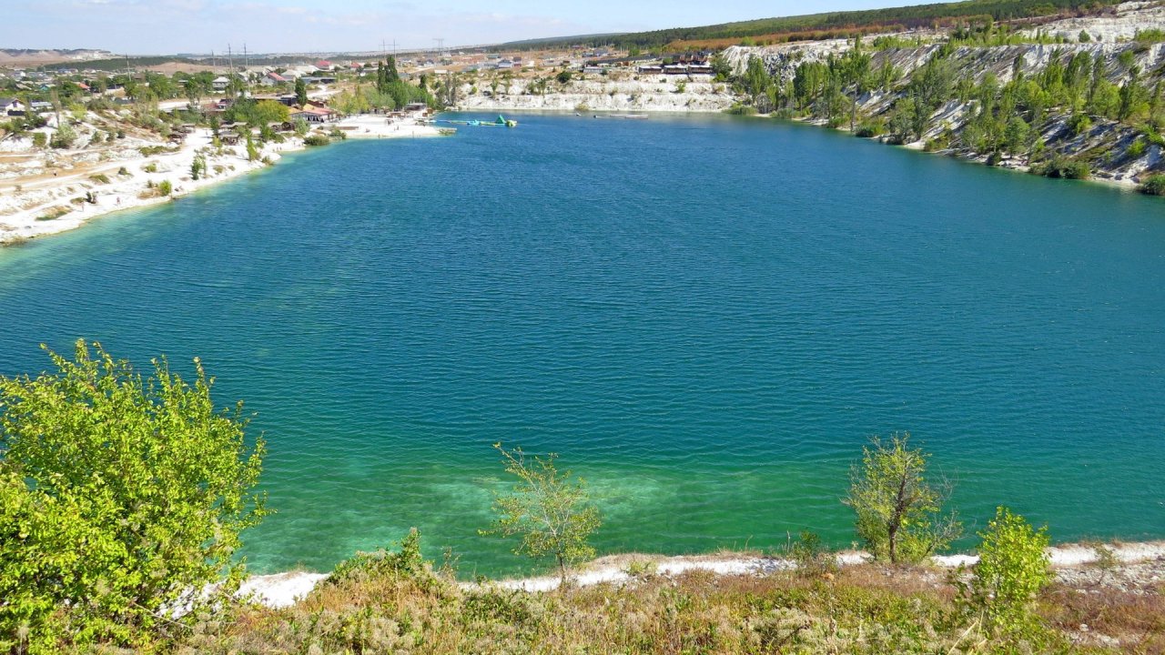 Марсианское озеро! с. Скалистое, Бахчисарай.