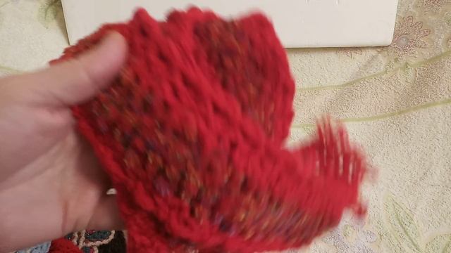 шарф "в красных тонах"Обзор.