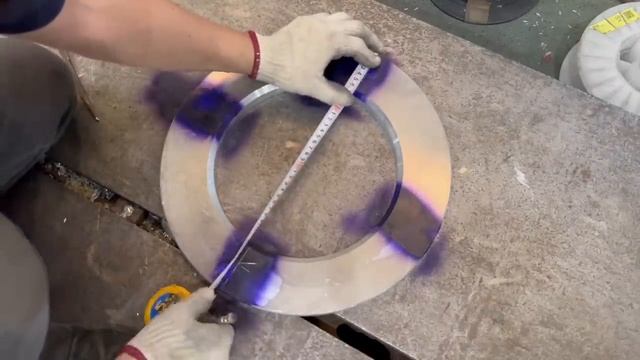 【ものづくり職人必見】フランジに「4本のセンター線」をコンパスを使っ