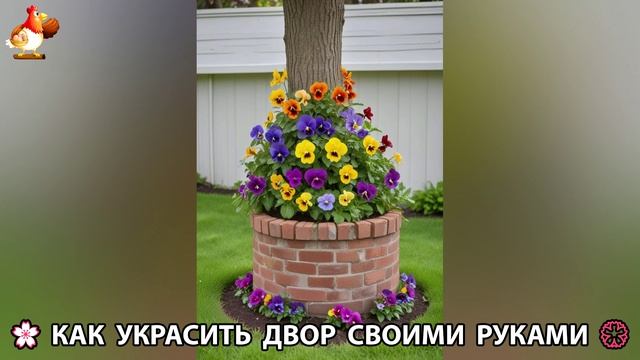Как украсить двор дома фото идеи 🏡 для дачи и сада своими руками 🌷🪻🌺💮  (909)
