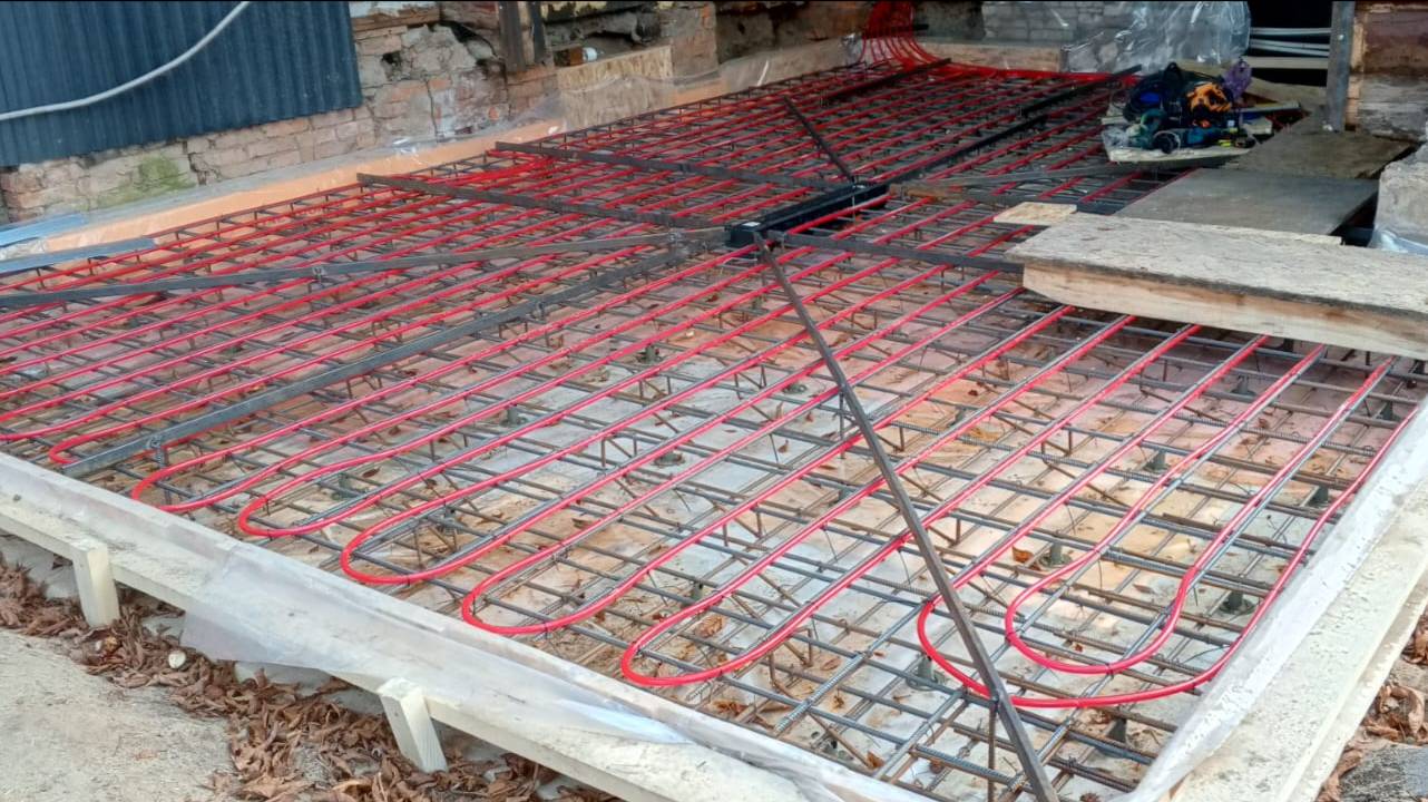 Тайм Лапс - Заливка УШП плиты с монолитной лестницей г Королев