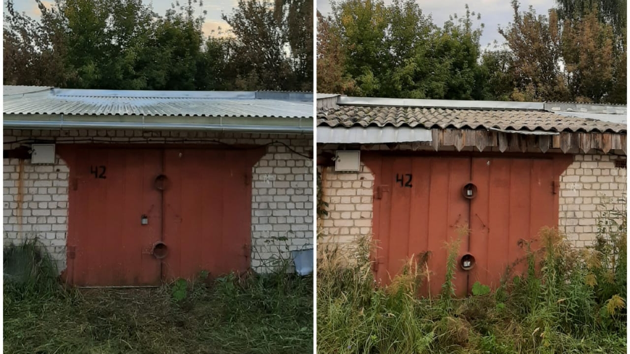 Капитальный ремонт крыши гаража за 2 дня 6×6