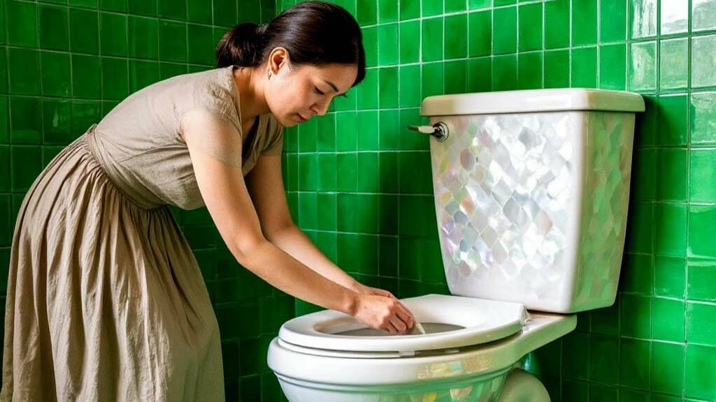 Устанавливаем новый унитаз.