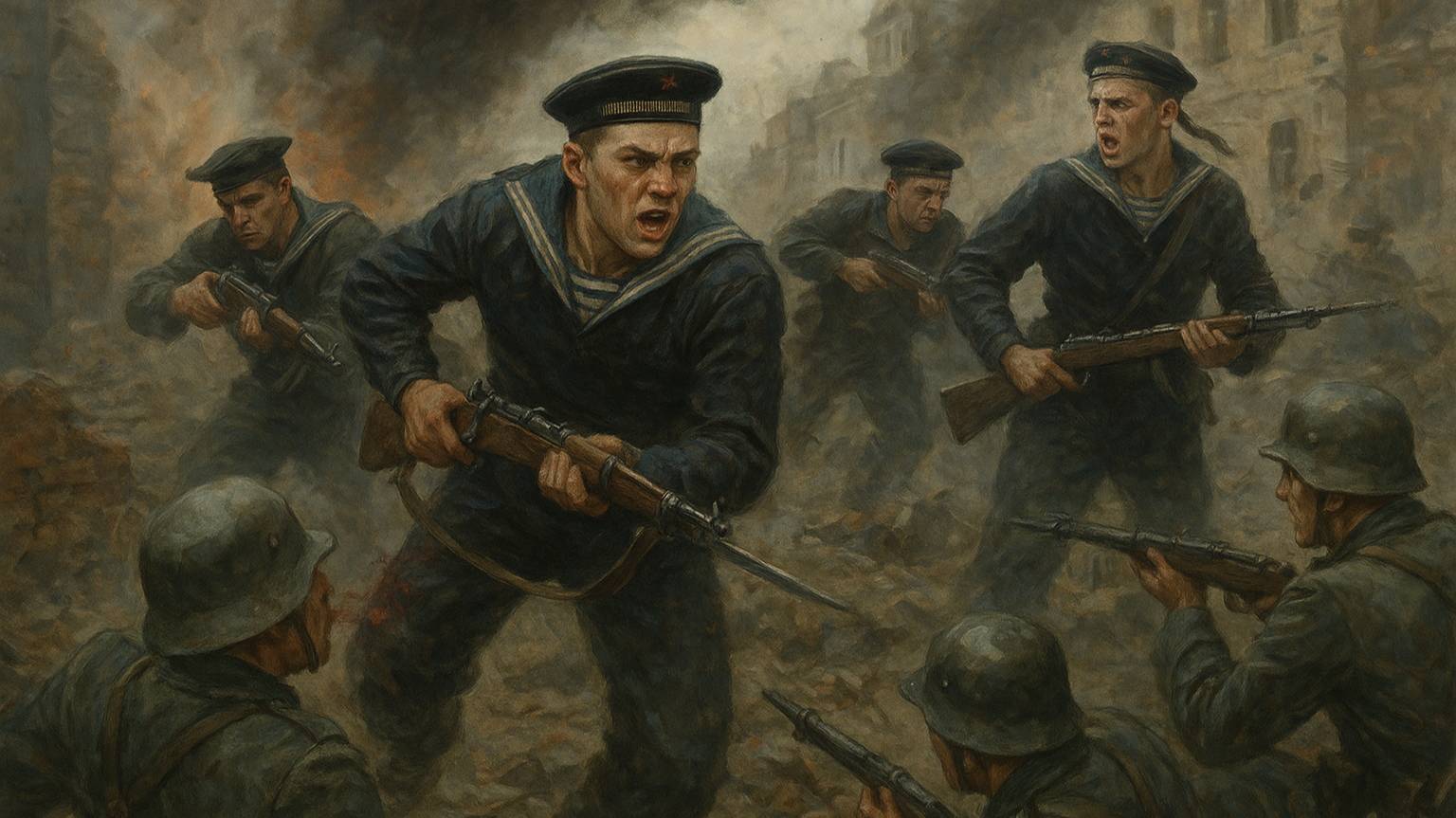 Как четверо вдруг стали батальоном