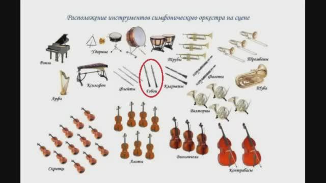 МУЗЫКА. ИНСТРУМЕНТЫ. ОРКЕСТР. СИМФОНИЧЕСКИЙ. ГОБОЙ.