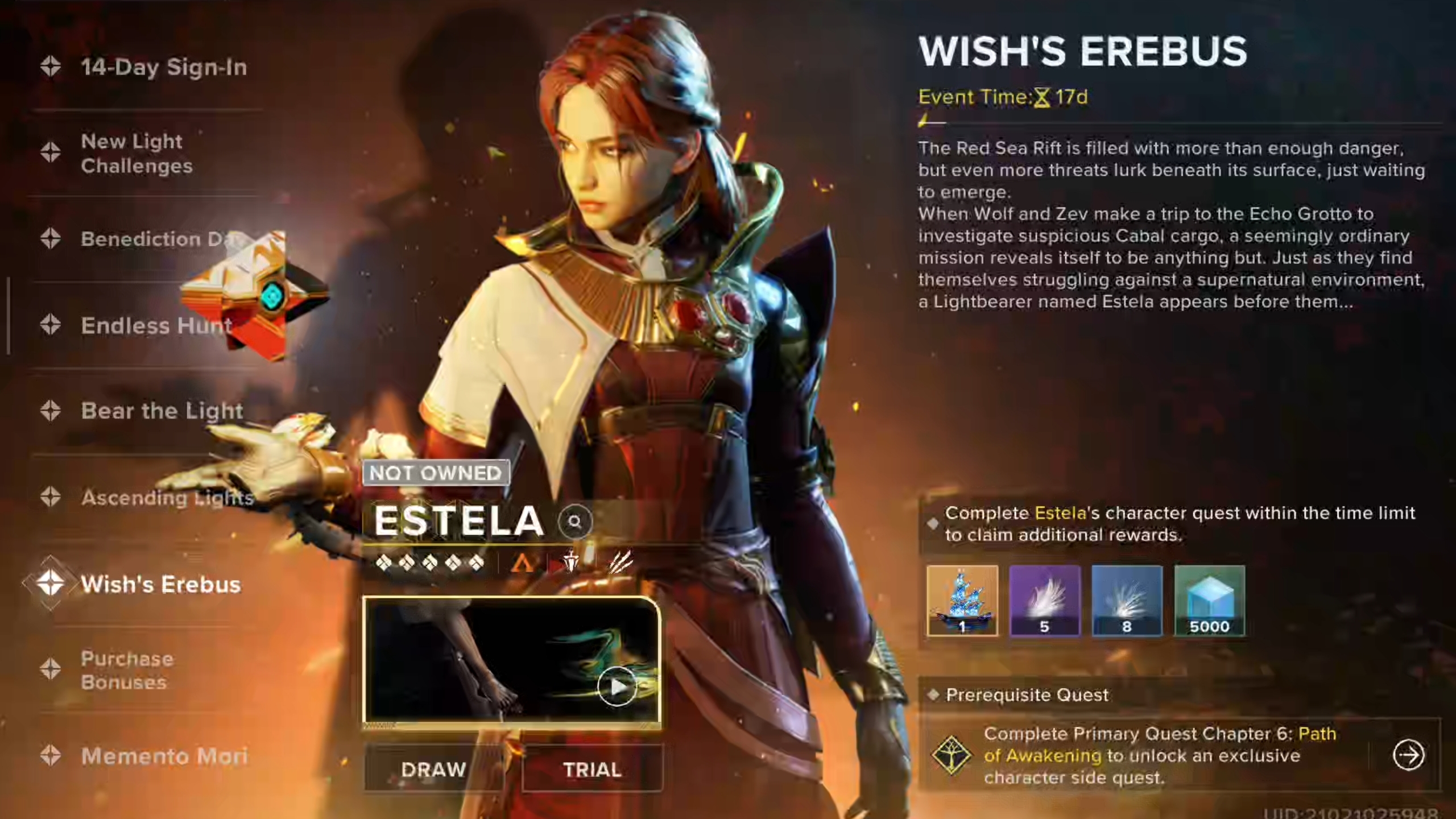 Destiny: Rising персонаж ESTELA